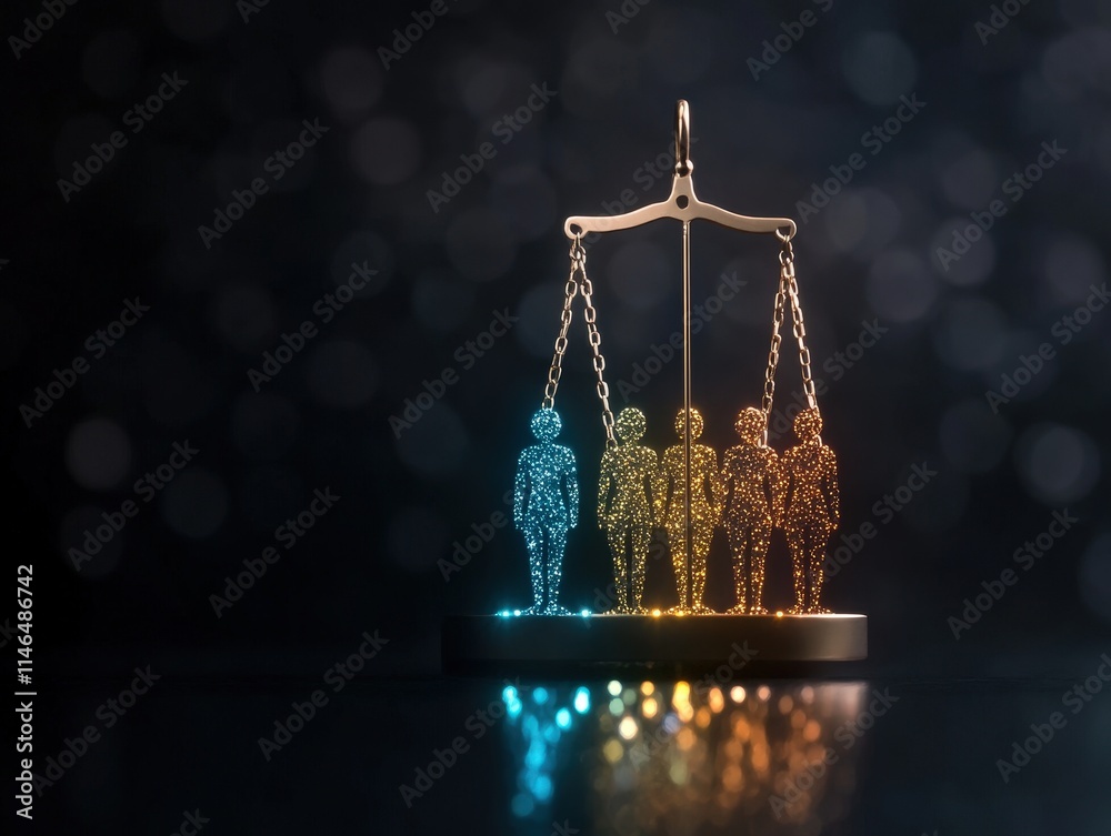 Balancing humanity artistic depiction of human figures on a scale ...