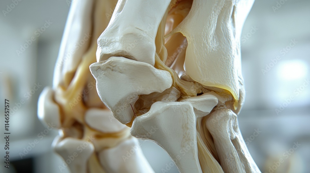 Foto de Stock Visualizing an ACL tear with emphasis on knee instability ...