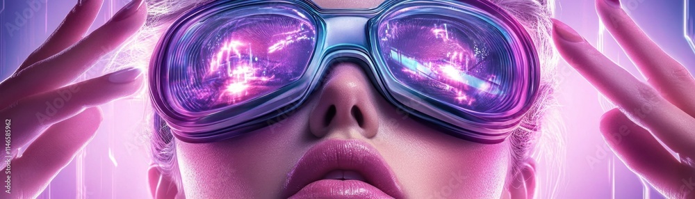 Explore the future with this captivating image of futuristic face ...