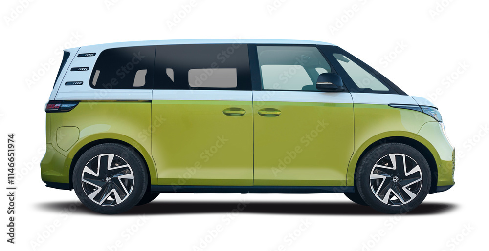 VW ID Buzz car side view isolated. PNG Stock Photo | Adobe Stock
