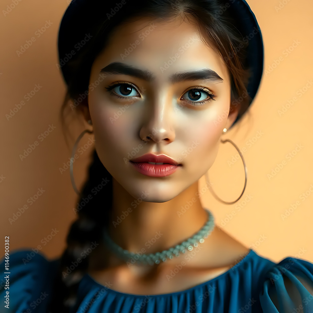 Woman dp, profile pic Stock Photo | Adobe Stock