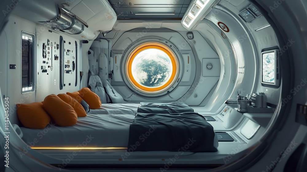 European astronaut pioneering time travel through advanced sleep pod ...
