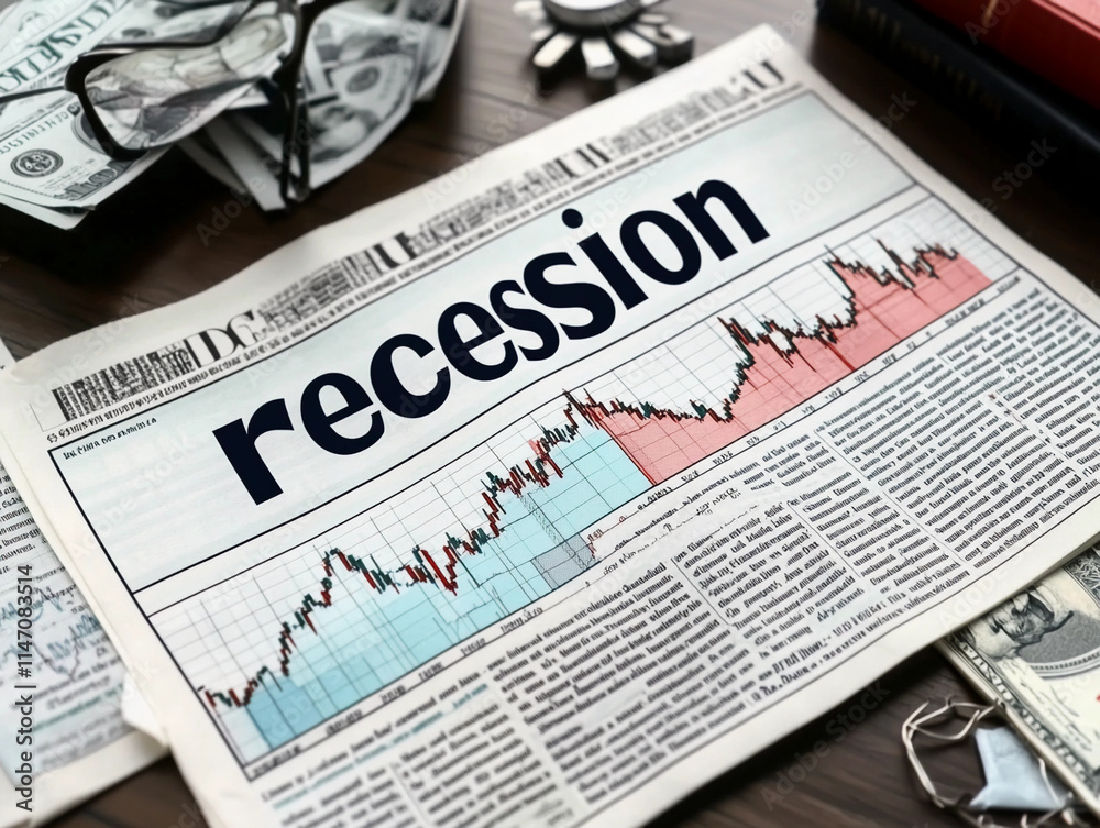 recession newspaper: Recession Newspaper Front Page Featuring Economic ...