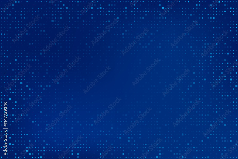 finance technology blue pixel pattern vector background. abstract blue ...