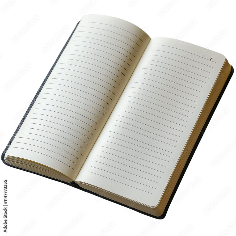 Corporate notebook with company logo on white background business ...