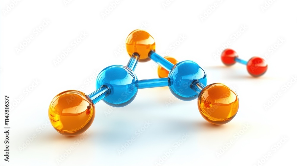 Simple Trigonal Planar Molecule Structure Diagram Stock Illustration ...