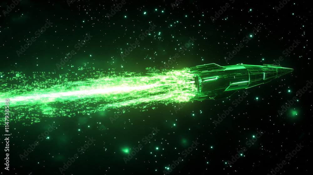 Green rocket spaceship fire light smoke trail vfx. Engine flame png ...