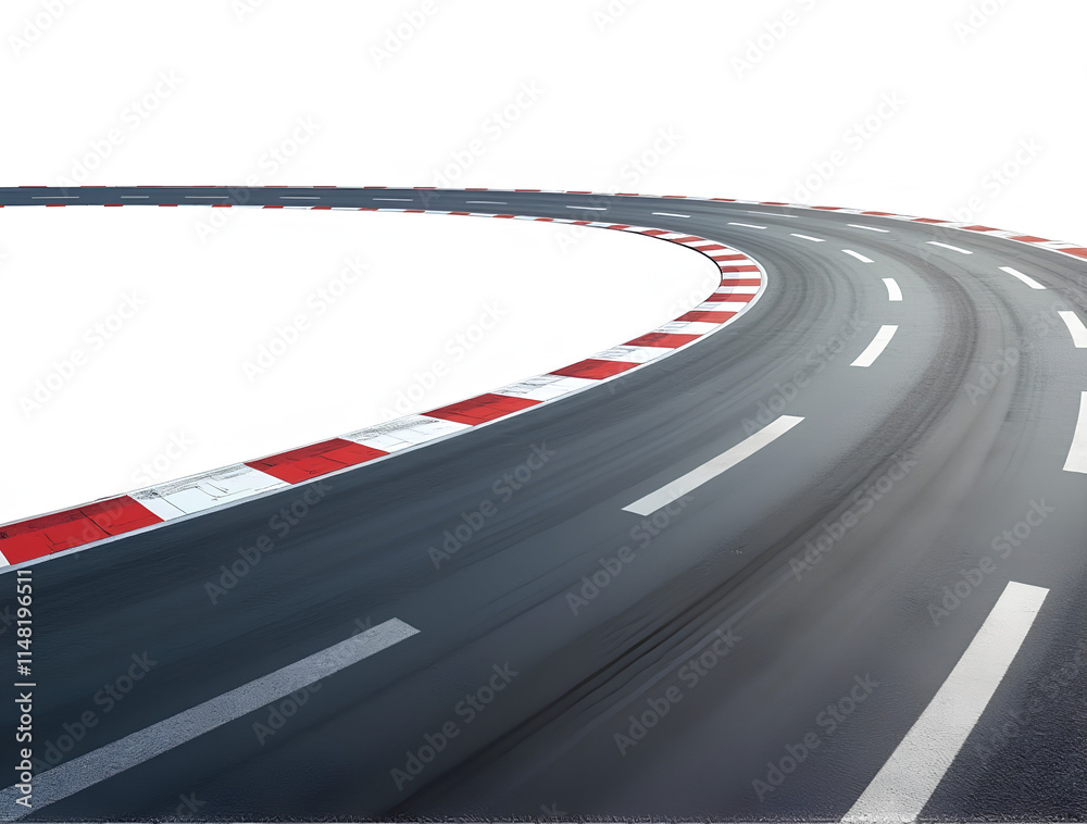 Ultra High quality and detailed Ultra realistic closeup Race track with ...