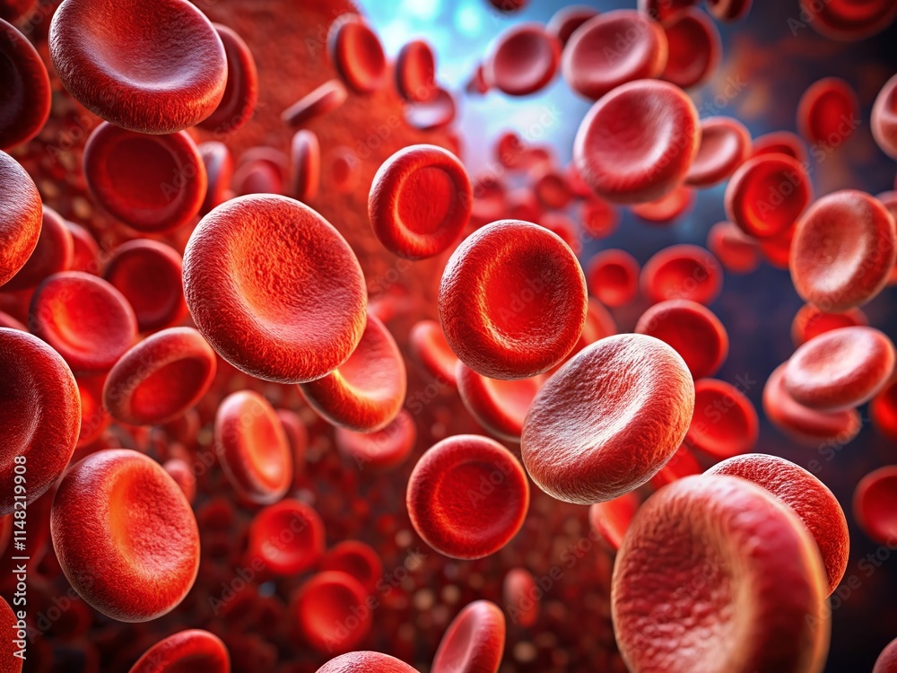 Stock-Illustration „Microscopic Red Blood Cells High Resolution Image ...
