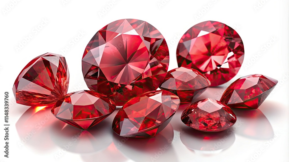 Captivating red ruby gemstones: High-resolution images perfect for ...