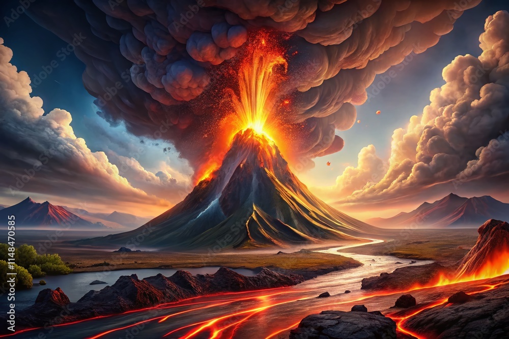 Volcano Eruption Diagram: Stunning Visual Guide to Volcanic Activity ...
