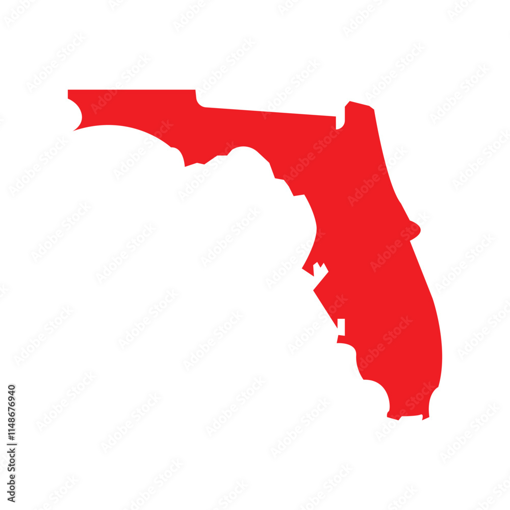 Florida state map, Florida map, state map of Florida, Florida outline ...