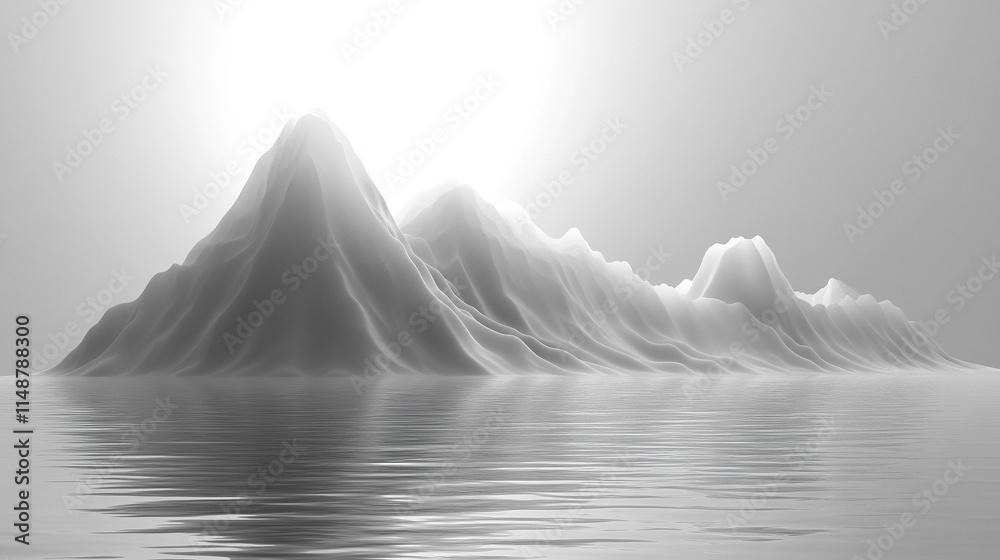 iceberg submerged under water represents the unseen struggles beneath ...