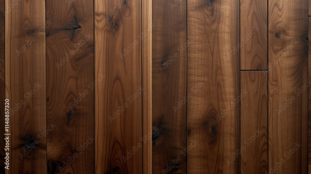 High-resolution walnut wood texture with grain patterns Stock Photo ...