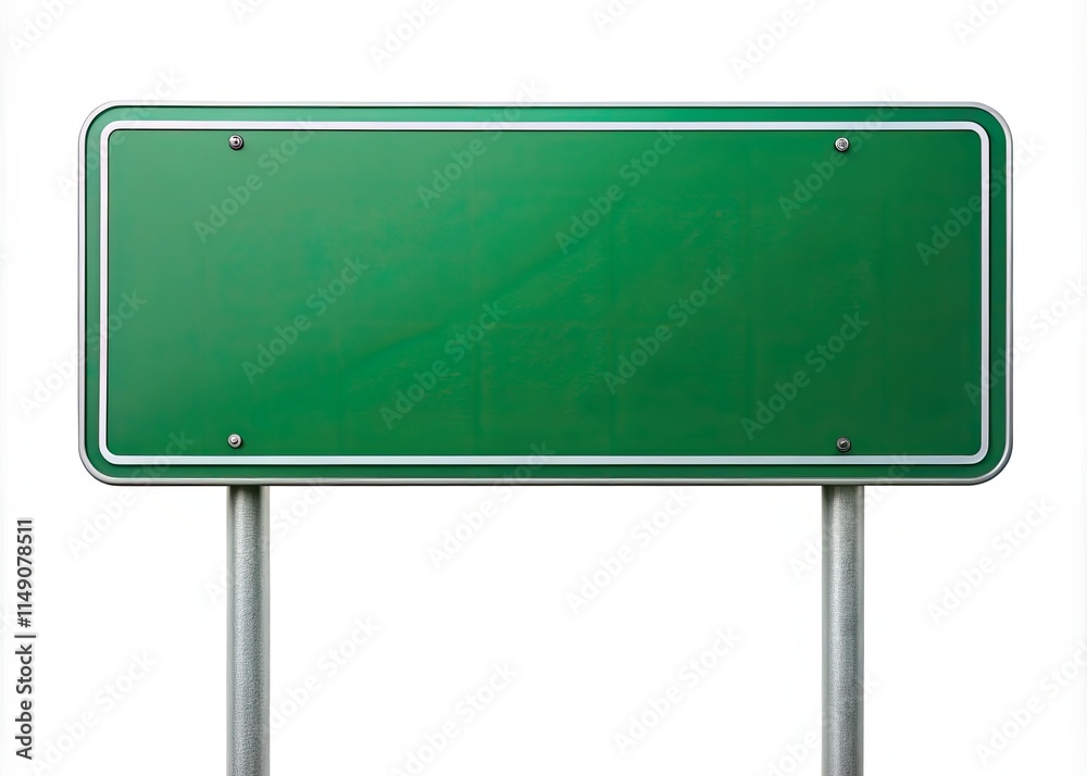 Blank green street sign mockup, perfect for wayfinding and navigation ...
