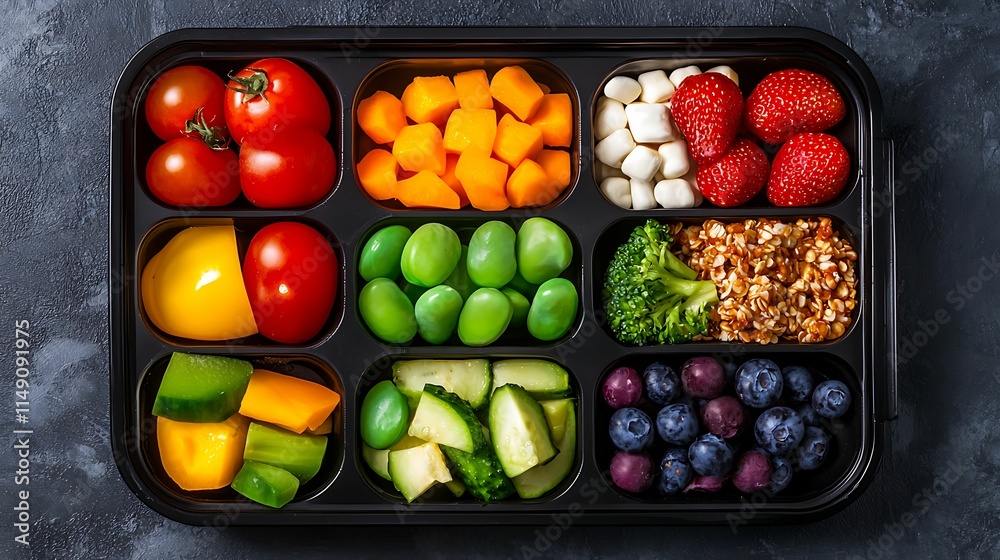 Nutritionist dietary plan healthy eating. A colorful assortment of ...