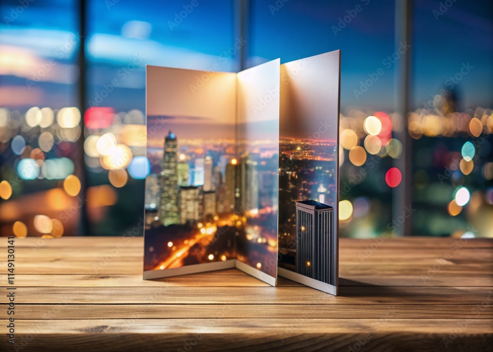Long Exposure Corporate Brochure Design Template: Professional Tri-Fold ...