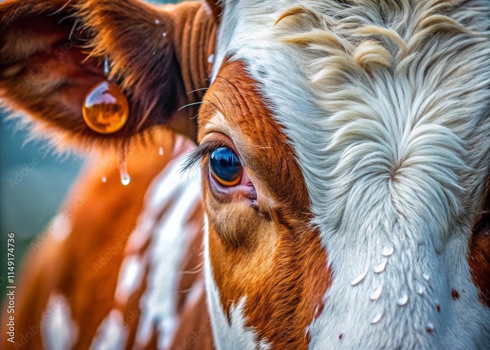 Macro Milk Cow Photography: Close-Up Images of Dairy Cattle, Bovine ...