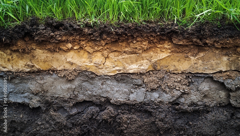 Exploring Soil Layers: A Cross-Section View of Earth's Composition and ...