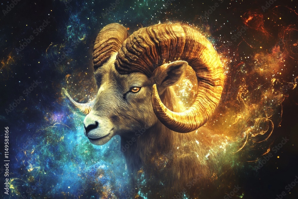 Astrological aries zodiac sign wallpaper a spiritual representation of ...