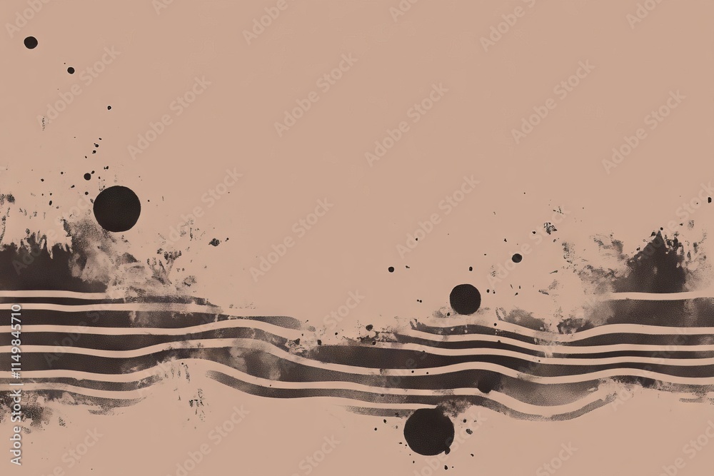 PANTONE 17-1230 Mocha Mousse Japandi Minimalist Wallpaper Design Stock ...