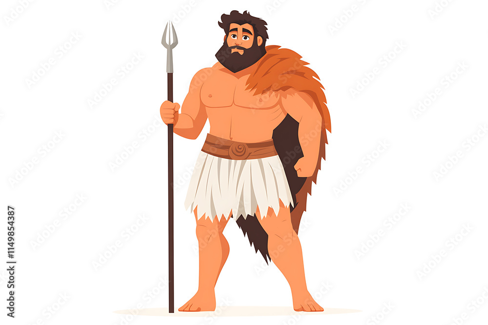 Hercules, the legendary son of Zeus, depicted with his iconic lion skin ...