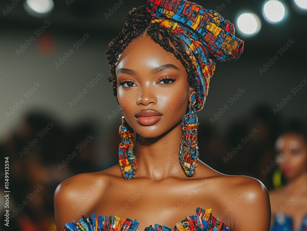 Fashion show showcases vibrant styles and diverse models in a busy mall ...