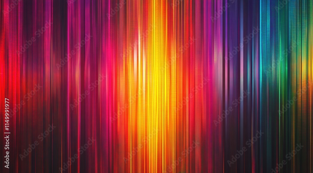 Abstract sound wave background with colorful audio spectrum lines and ...