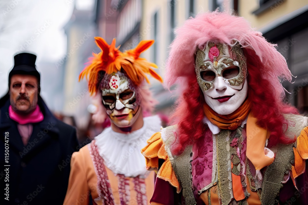 22 fasching is a pre lenten carnival celebrated in various regio Stock ...