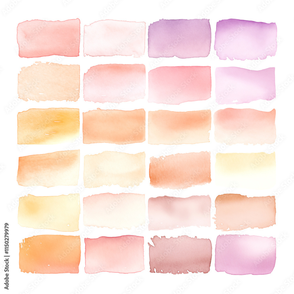 Watercolor swatches background texture features pastel abstract ...