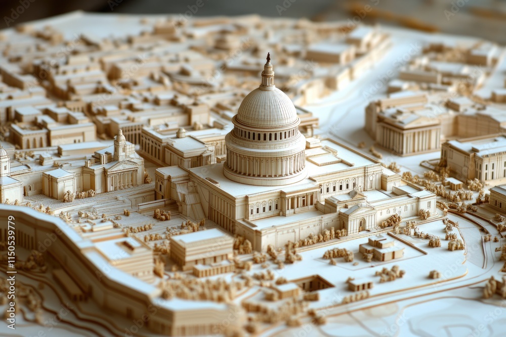 Architectural marvel of Washington - A Map Highlighting the Iconic ...