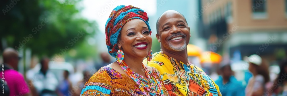 African american couple celebrating Juneteenth, african liberation day ...