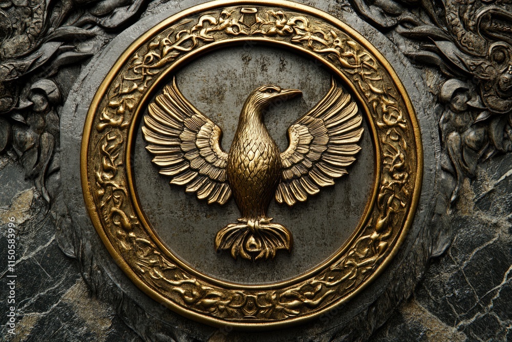 ภาพประกอบ Stock Golden Seal of the Ottoman Empire. A Symbol of Turkish ...