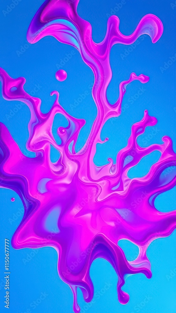 Colorful liquid morphs and changes shape in a hypnotic display of ...