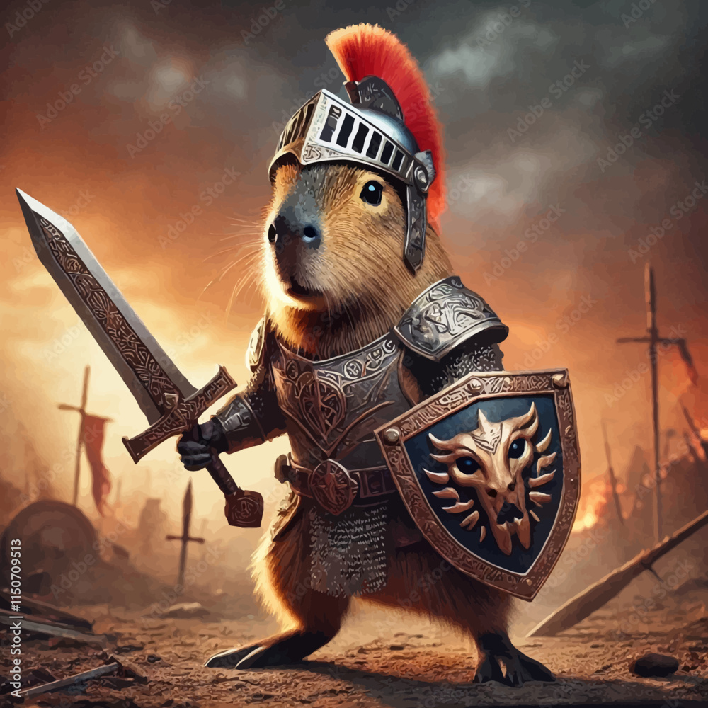 Capybara Vector Illustration Set – Cute and Minimalist Capybara ...