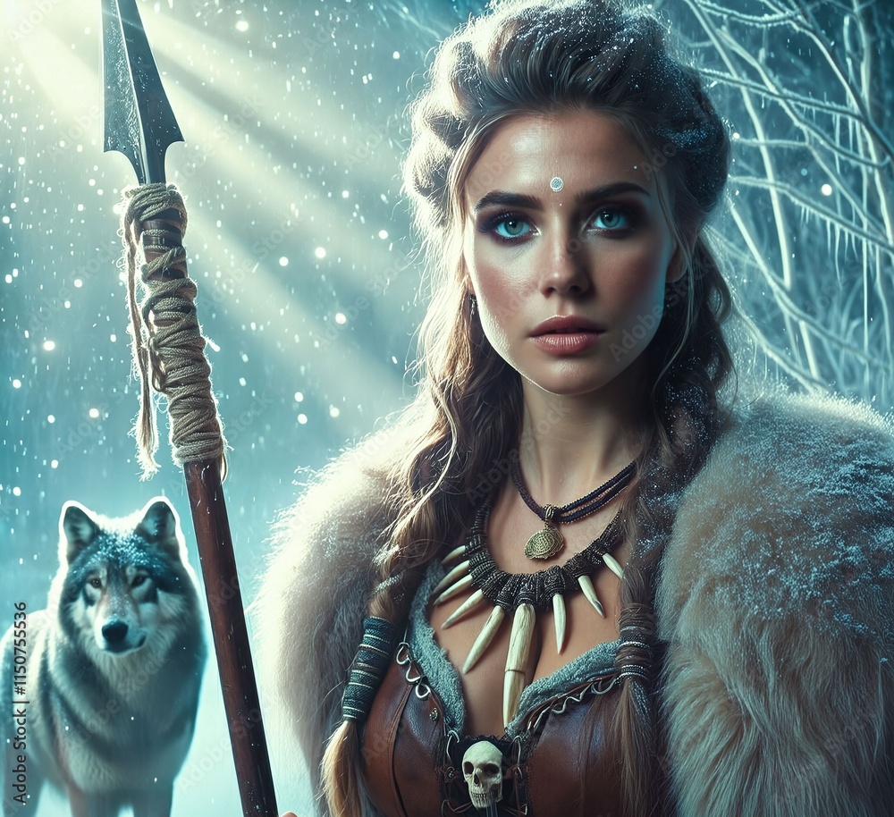 Skadi: Goddess of Winter and Hunt, Guardian of the icy realms of the ...