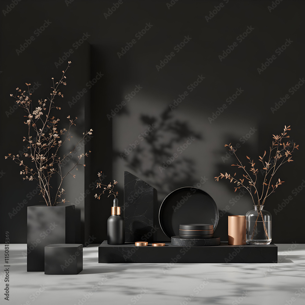 freepik design-for-a-dark-smokey-set-up-to-display-a-produ Stock Photo ...