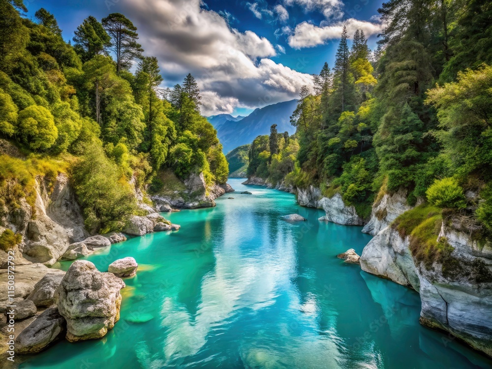 Hokitika Gorge New Zealand: Turquoise River, Glacier Fed Water ...
