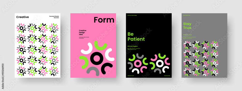 Geometric Poster Layout. Creative Book Cover Design. Abstract Business ...