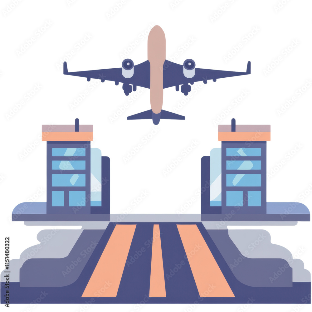 Boarding Gate Icon Airplane Taking Off PNG Transparent Background ...