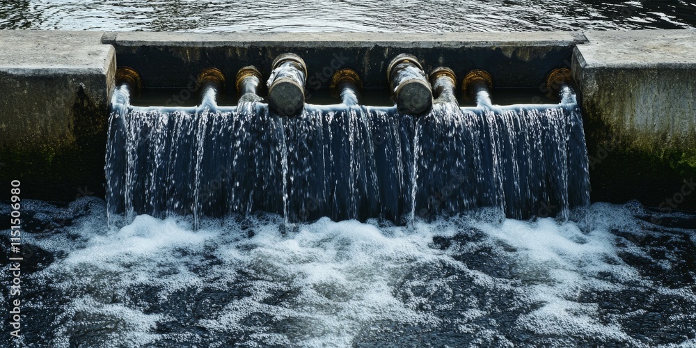 Aeration wastewater treatment system featuring an air distribution tube ...