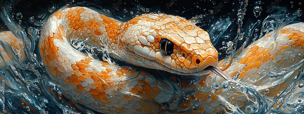 snake, reptile, serpent, slither, scales, fangs, venom, coil, hiss ...