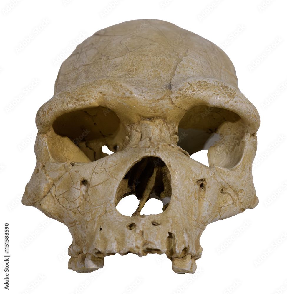 Rome, Italy - January 20th 2024: Homo heidelbergensis (Homo erectus ...