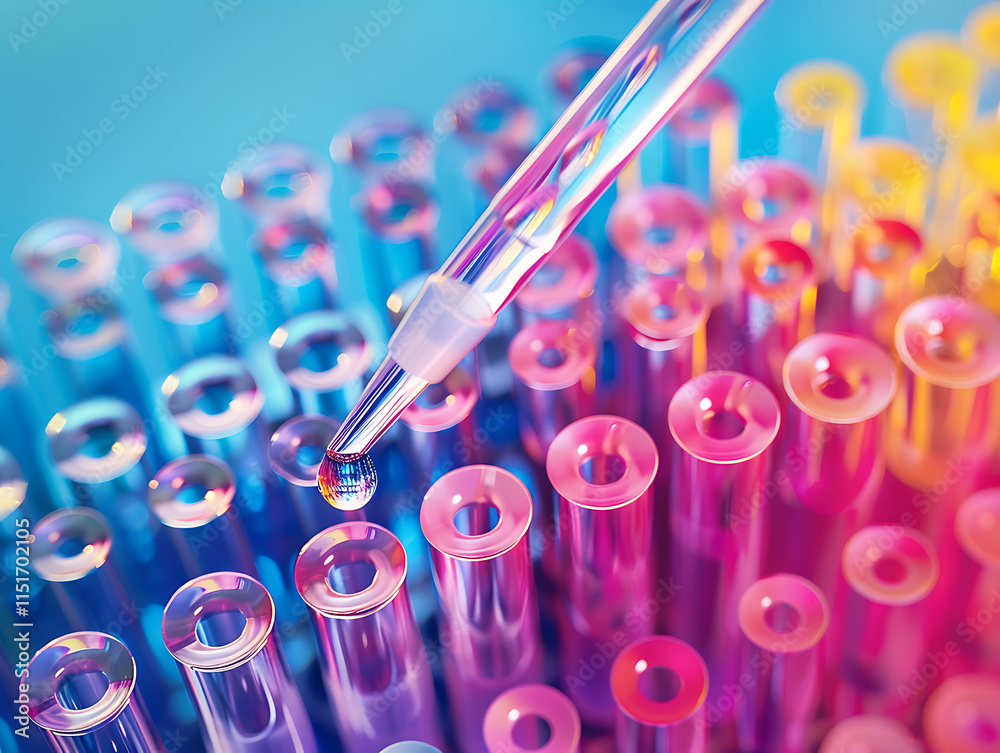 Drop chemical reagents into a colored dropper, as shown in the ...