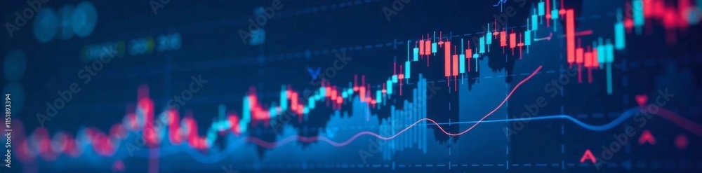 Business financial graph with uptrend line graph and arrows in stock ...