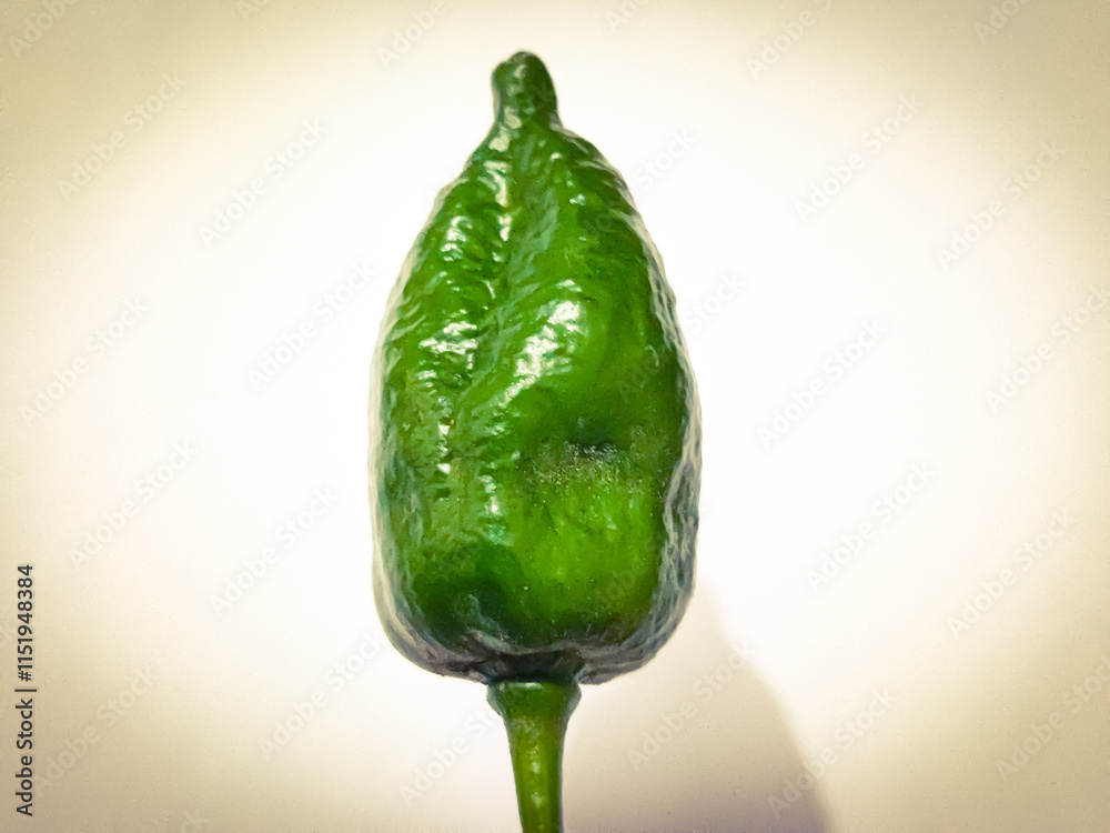 Dorset Naga or Naga Morich peppers (Capsicum chinense x C. frutescens ...