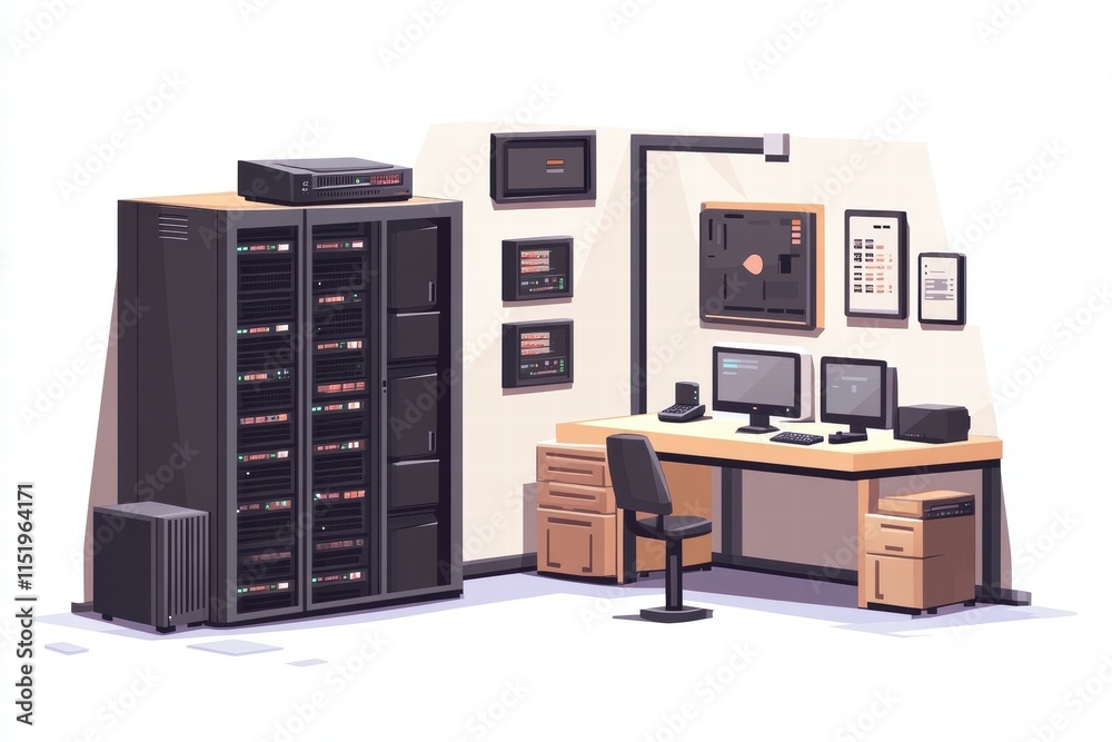 Analyzing data center server rack cooling systems optimization and management strategies Stock ...