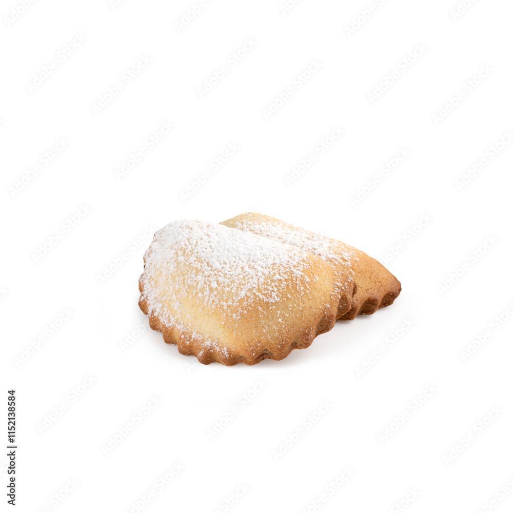 Sicilian Shortbread Sweet, Isolated on White Background – Traditional ...