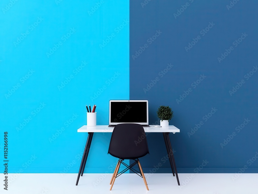 Employee seamlessly transitioning between onsite and remote work setups ...