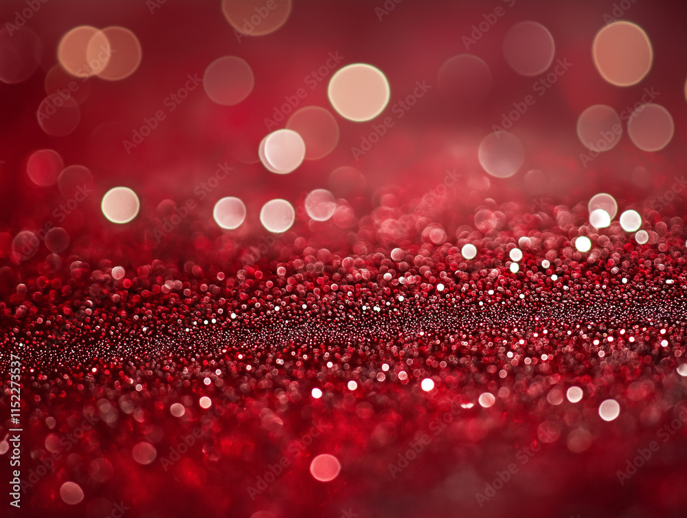 Horizontal rich burgundy bokeh sparkle glitter shine festive background ...